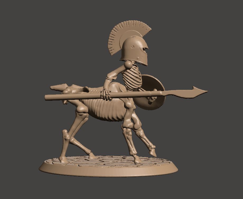 Free STL file 28mm - Undead Skeleton Centaur Miniature・3D printer model ...