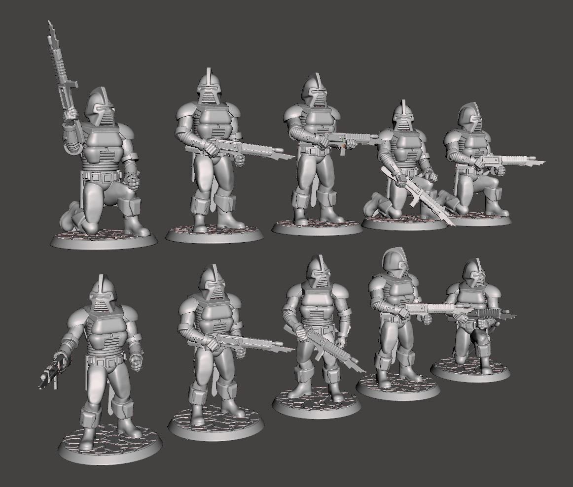 Free STL file 28mm Space Raider Centurion Miniature 🛰・3D print design ...