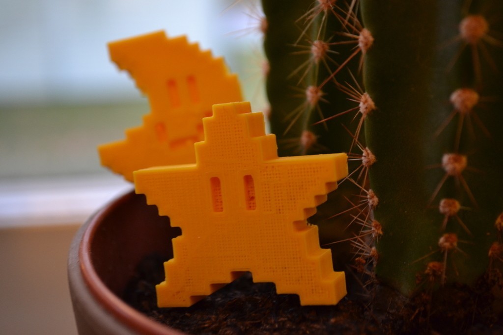 Free STL file Super Mario World star and moon・Design to download and 3D ...