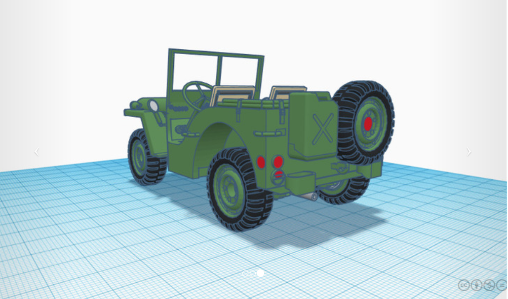 Download STL file Jeep WWII • 3D print model ・ Cults