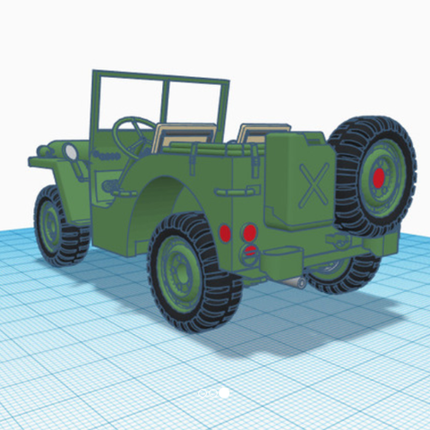 Download STL file Jeep WWII • 3D print model ・ Cults