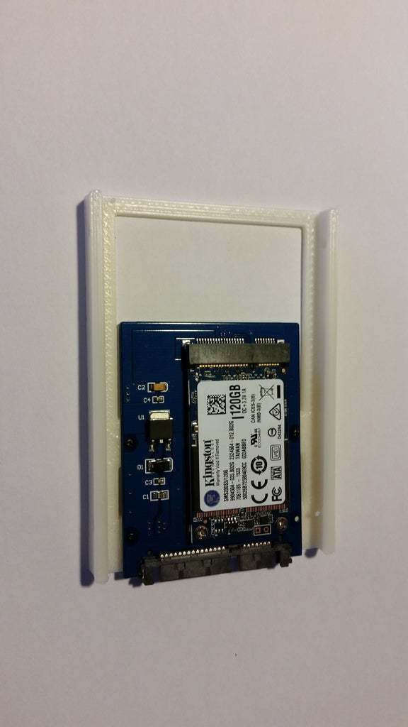 Free STL file mSATA SSD to 2.5 inch HDD adapter・3D printer model to ...