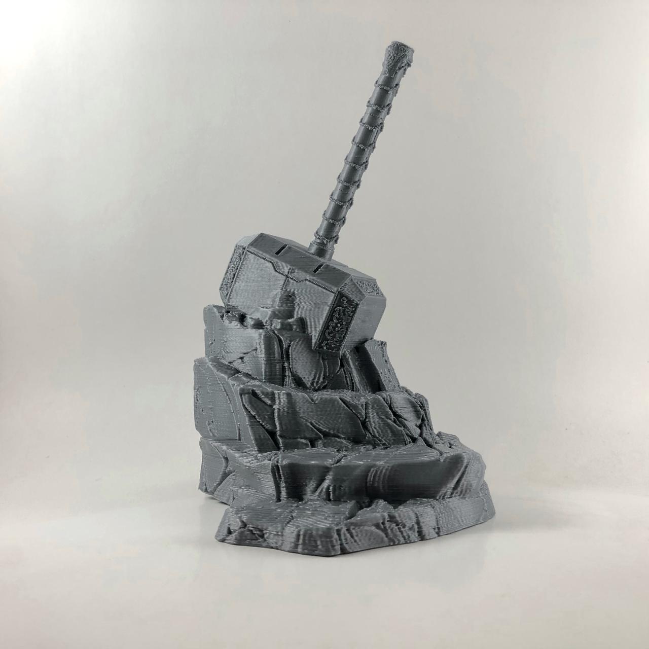 STL file Mjolnir in Rock | Mjolnir in stone・3D print model to download ...
