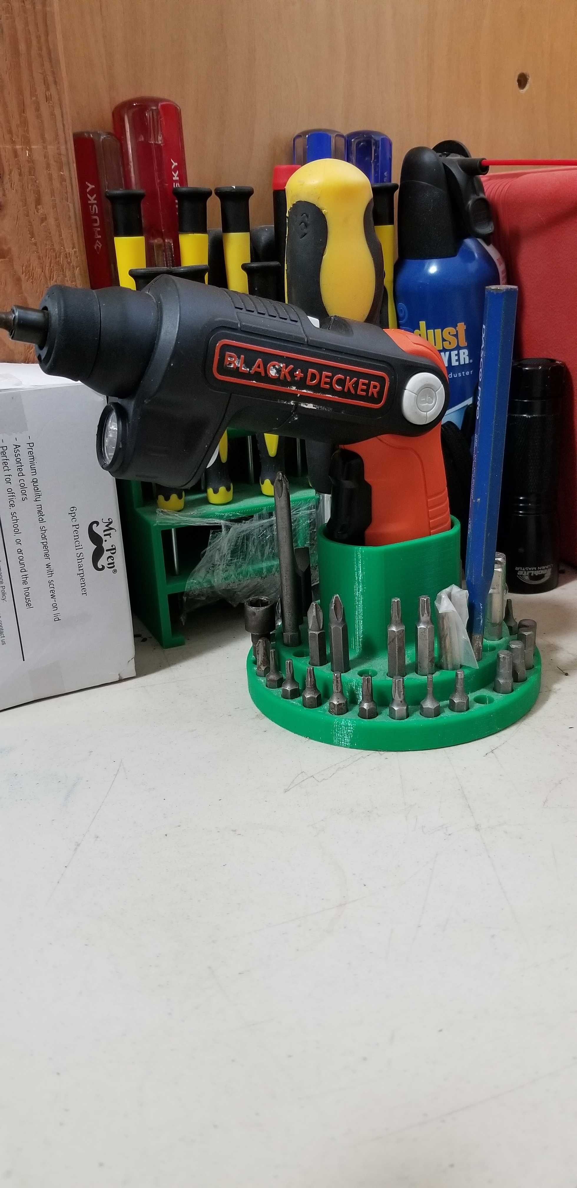 Free STL file Drill and bit holder and organizer 🔧・3D printer model to ...