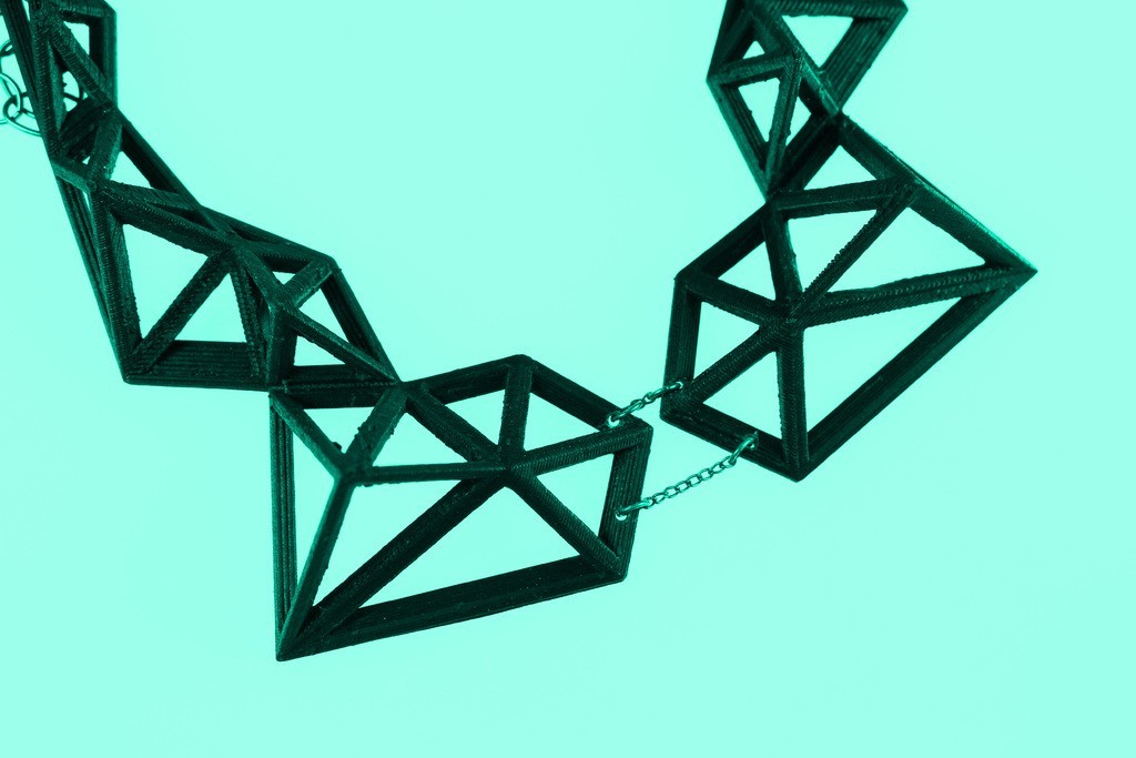 Free STL file Polix - Polygonal Necklace・3D printing template to ...