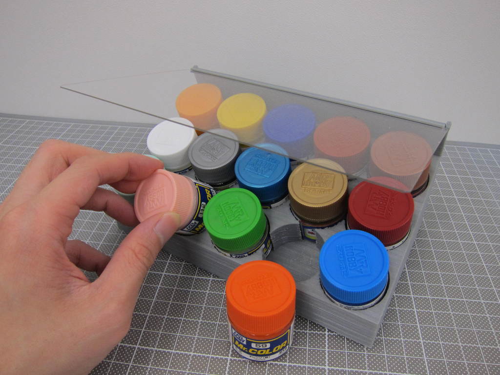 Free STL file Paint Bottle Holder Customizable・3D printable model to ...