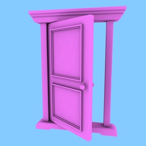 Download free STL file Doraemon's Anywhere Door (real ver) • 3D printer ...