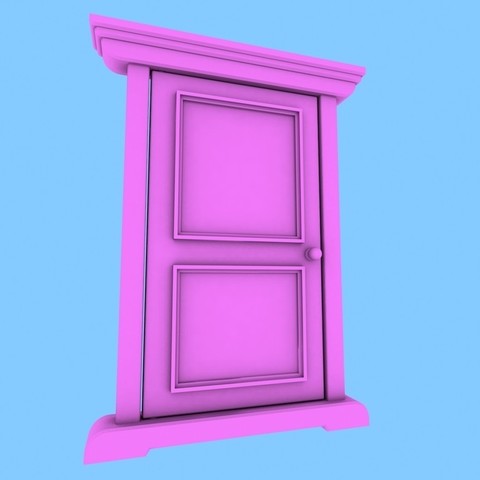 Download free STL file Doraemon's Anywhere Door (real ver) • 3D printer ...