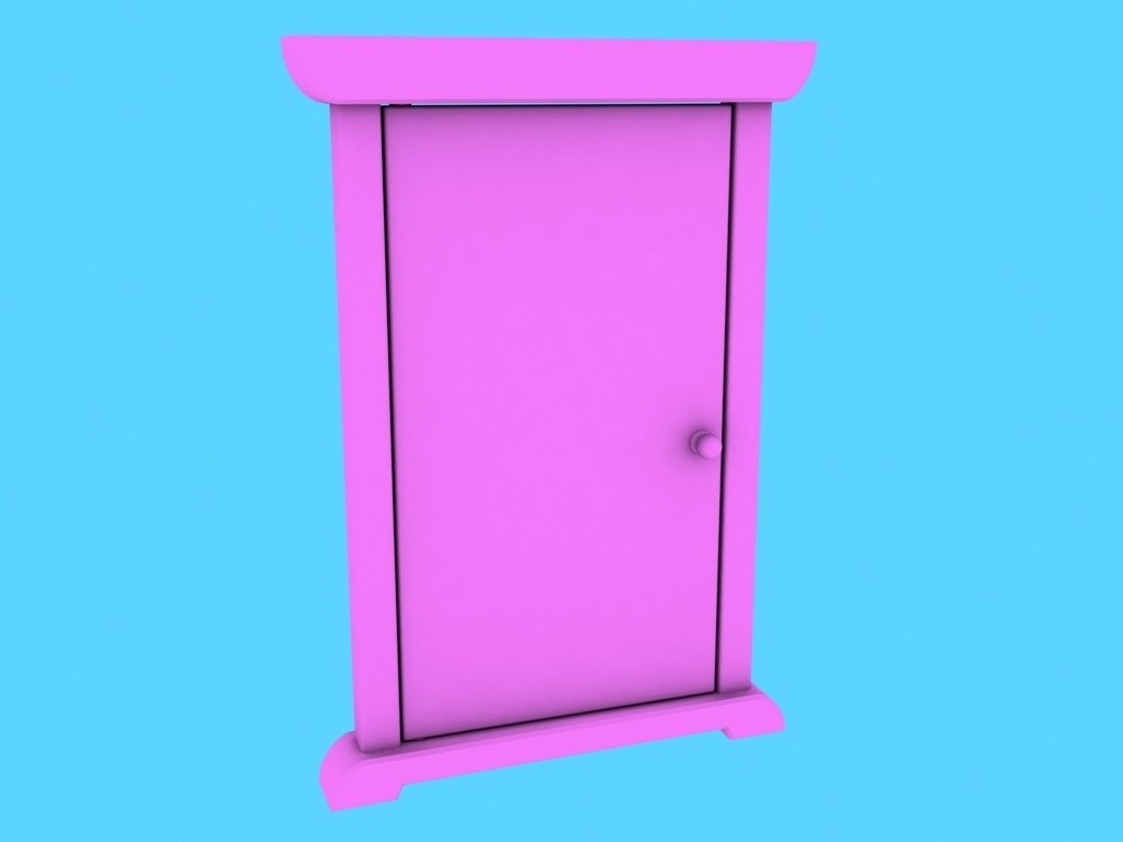 Download free STL file Doraemon's Anywhere Door (cartoon ver ...