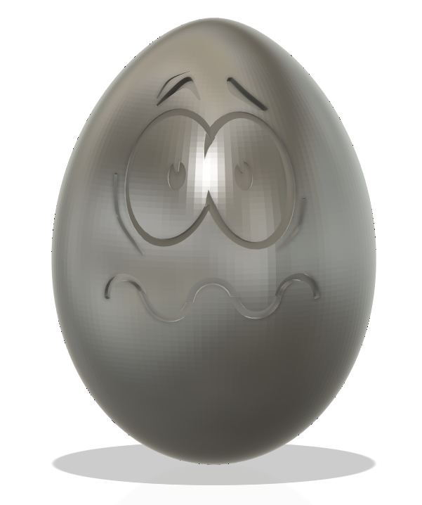 3D file Huevo miedoso / scary egg 🥚・3D printable design to download・Cults