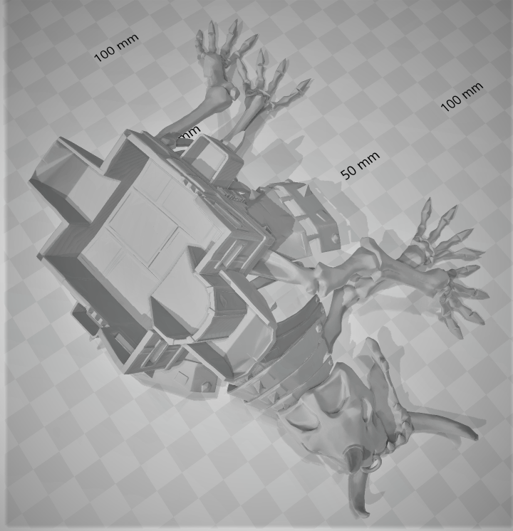 3D file Gargantuan Orc Beast Skeleton - terrain piece 💀・3D printer ...