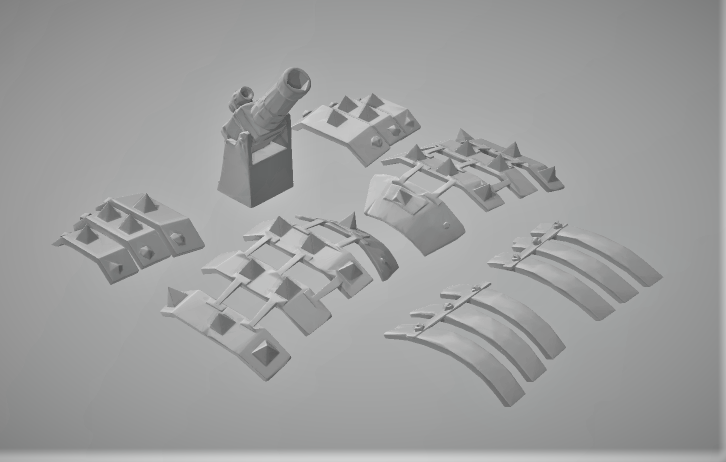 3D file Gargantuan Orc Beast Skeleton - terrain piece 💀・3D printer ...