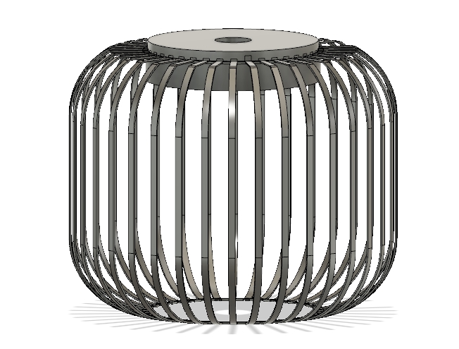 STL file Wood lamp shade・3D print design to download・Cults