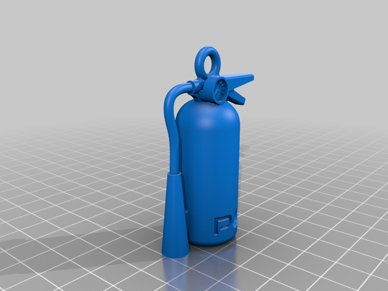 Free STL file Fire Extinguisher keychain・3D printer design to download ...