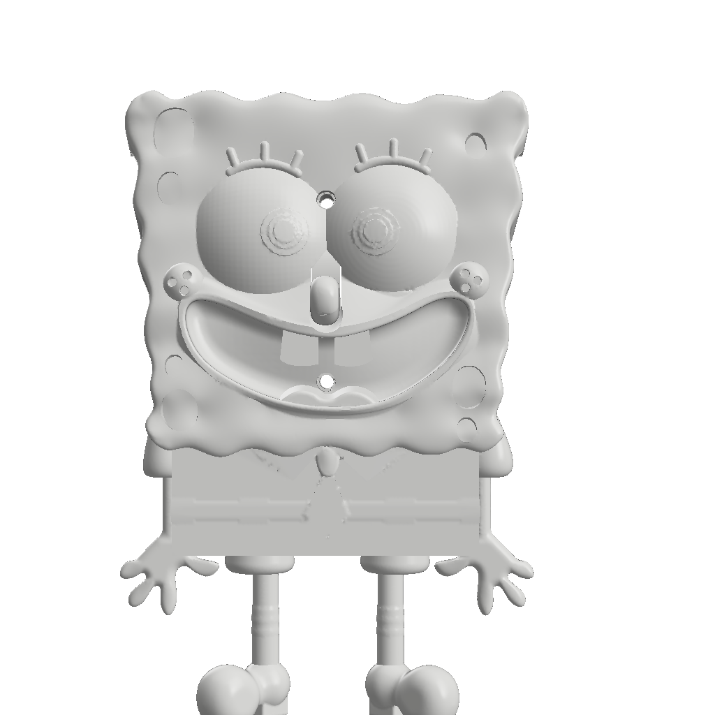 STL file spongebob light switch cover・Model to download and 3D print・Cults