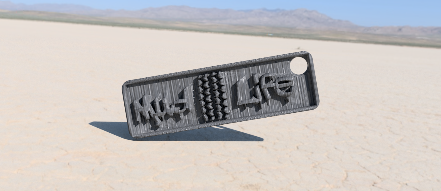 Free STL file Mud Life keychain・Template to download and 3D print・Cults