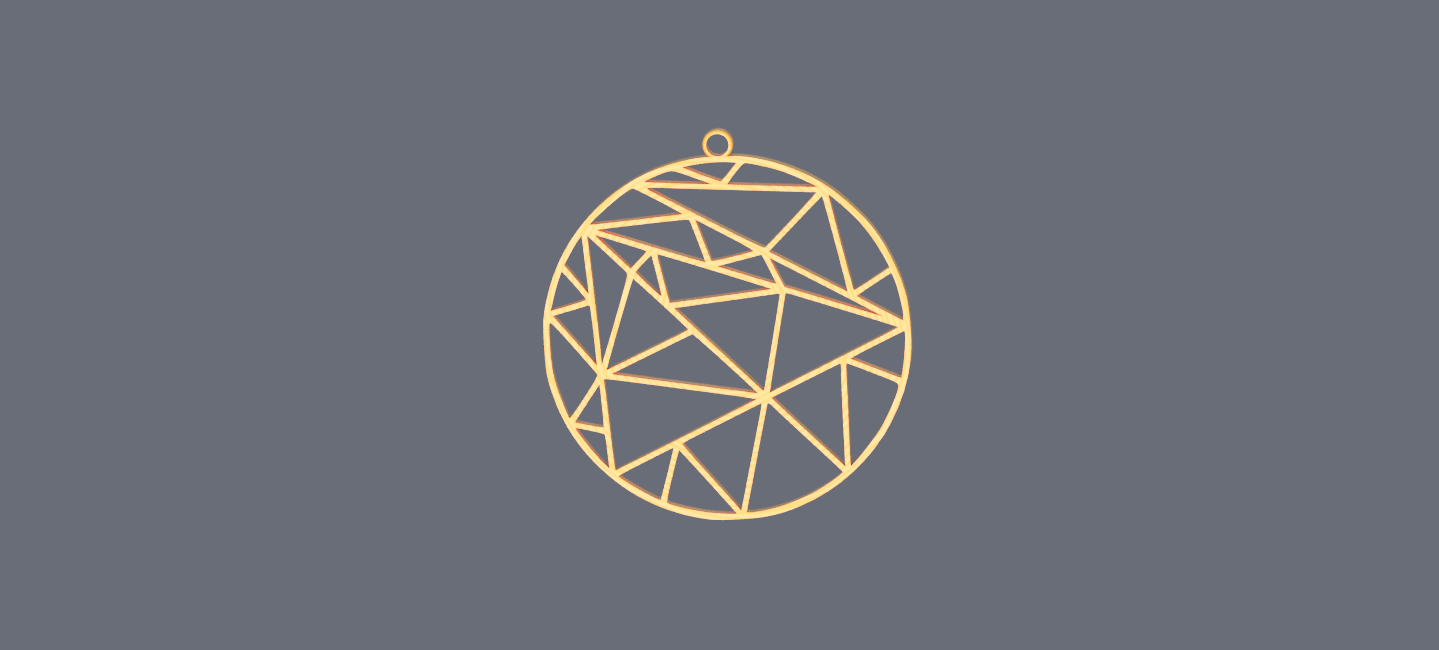 Free STL file Geometric circle earrings 🟣・3D print design to download・Cults