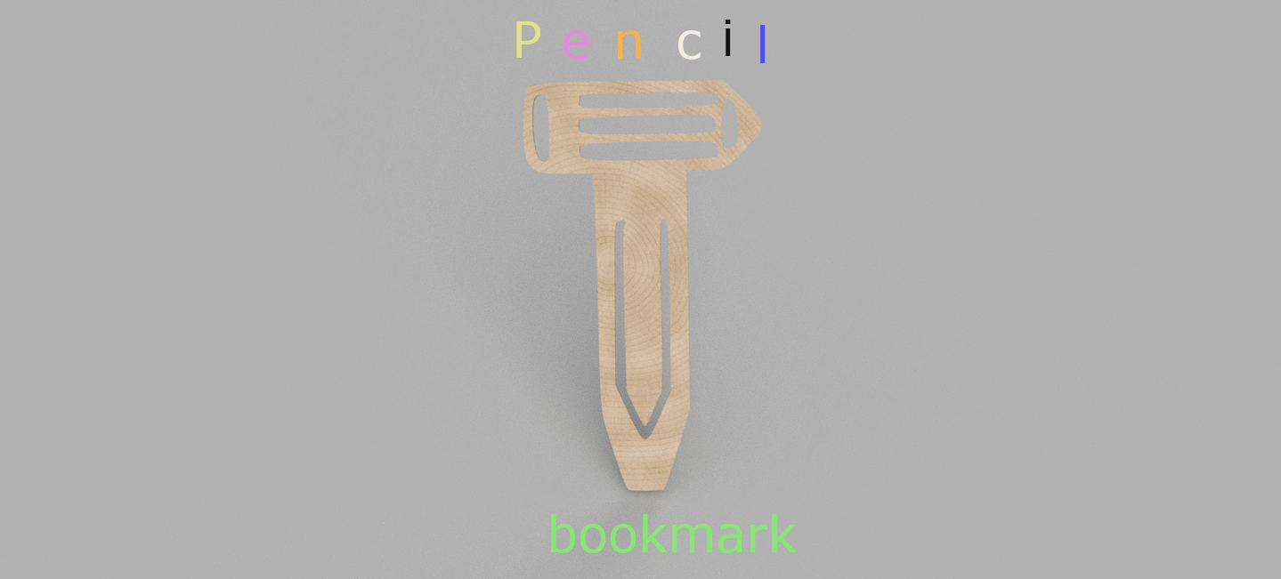 Free STL file Pencil bookmark・3D printing idea to download・Cults
