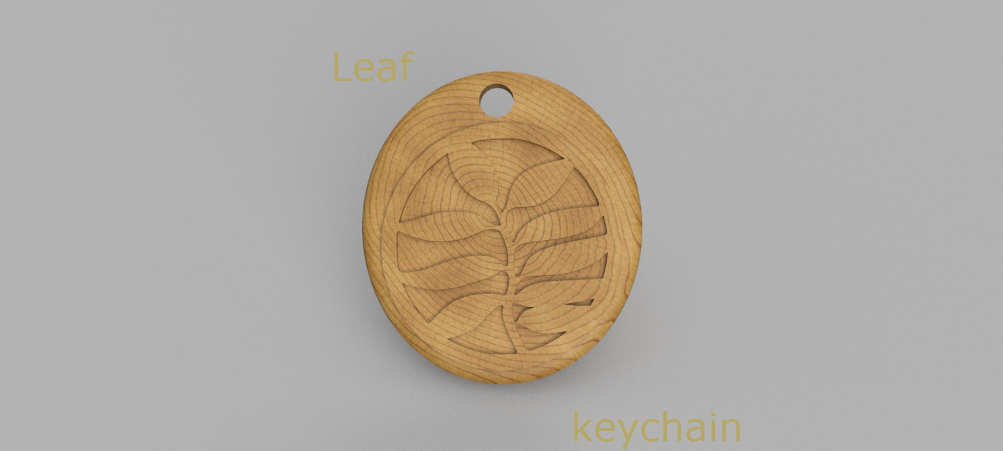 Free STL file Leaf keychain・Object to download and to 3D print・Cults