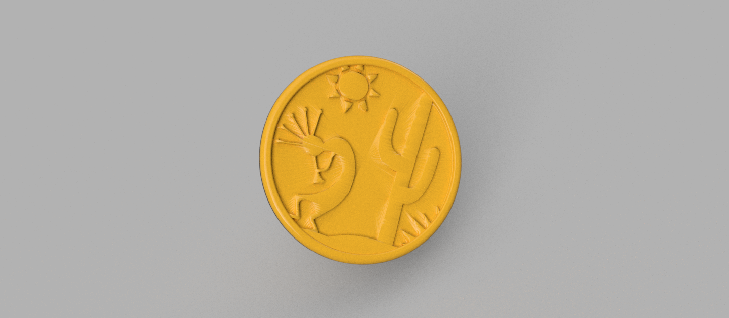 Free STL file Kokopelli drinkcoaster・3D printable design to download・Cults
