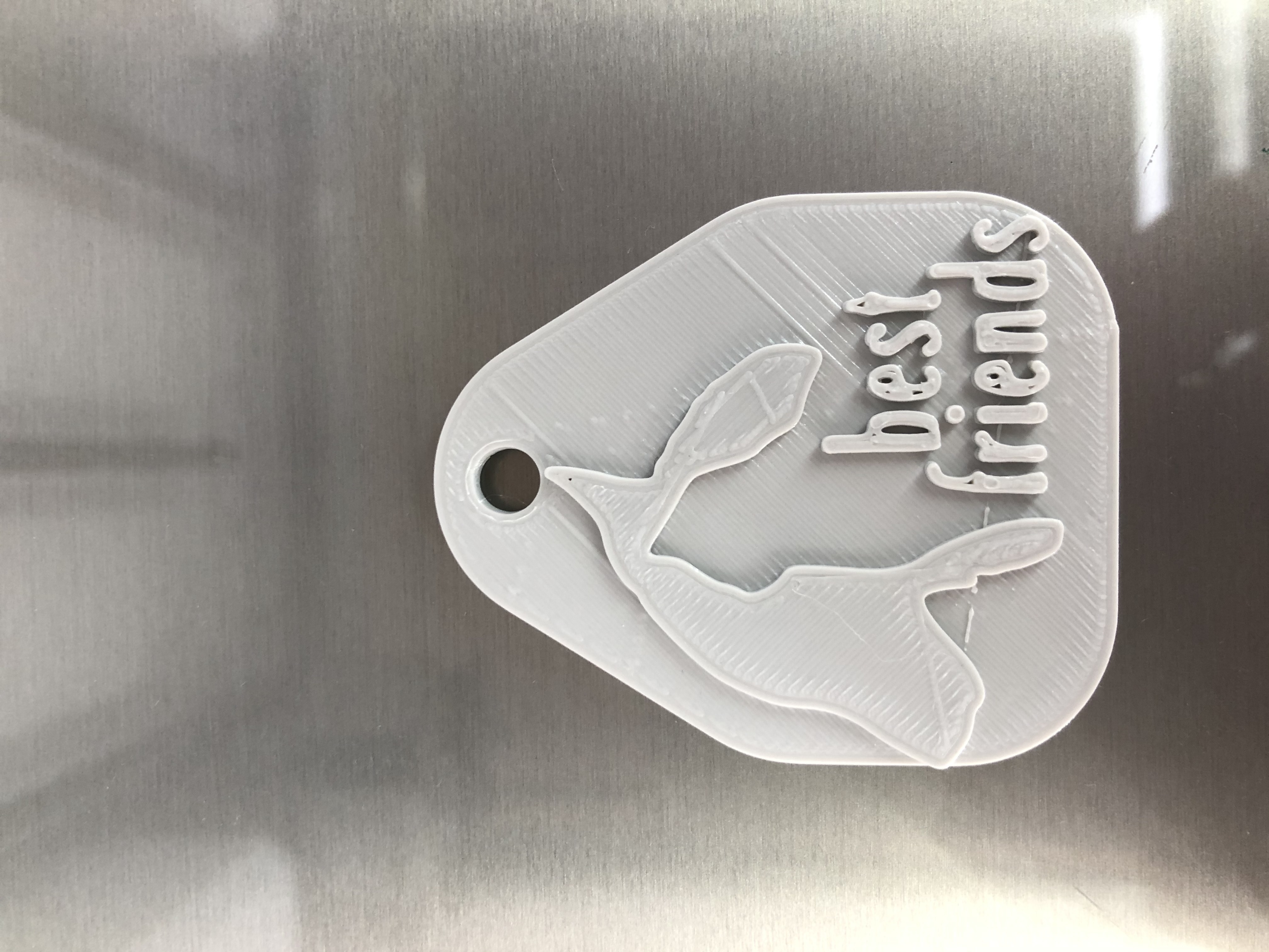 Download free STL file Keychain 'best friends' • 3D printer template ...