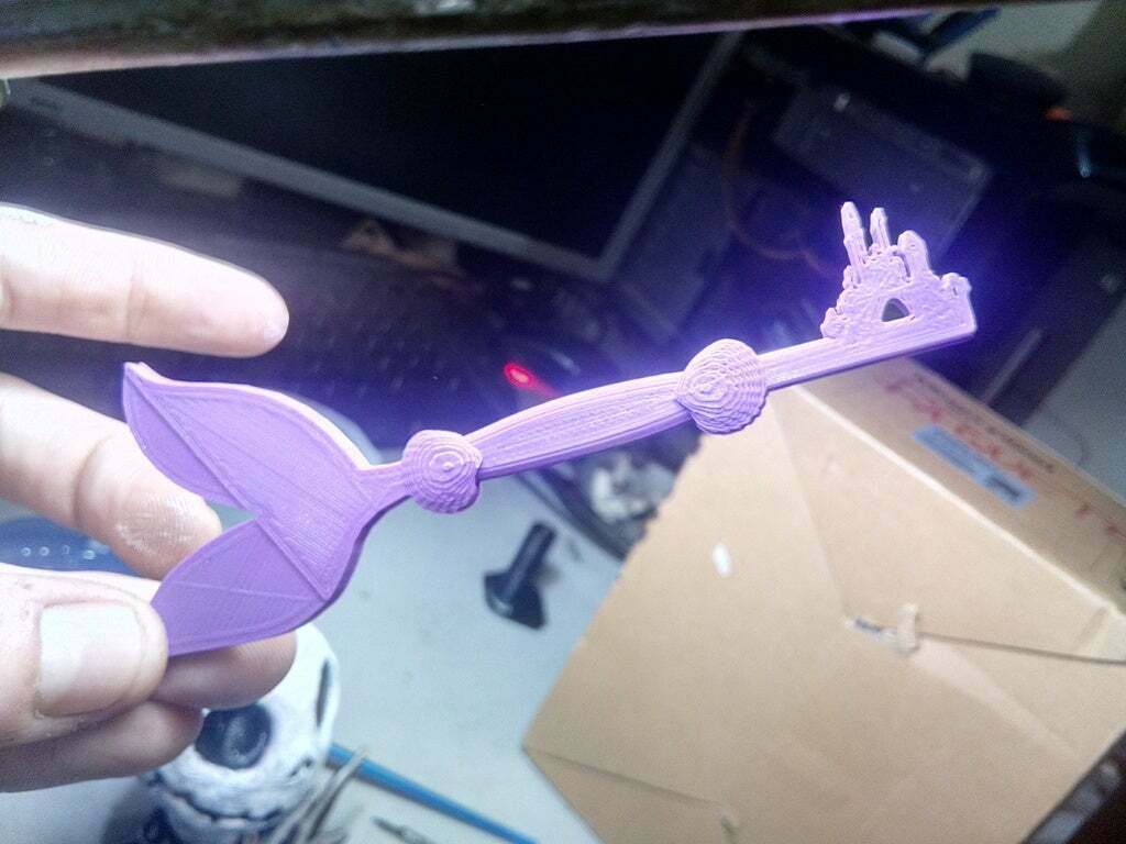 Free STL file Disney Key Little Mermaid・3D printing design to download ...