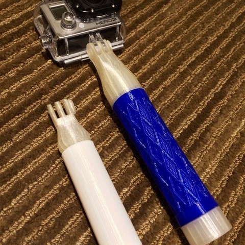 Download free STL file GoPro Handle With Soft Grip • Design to 3D print ...