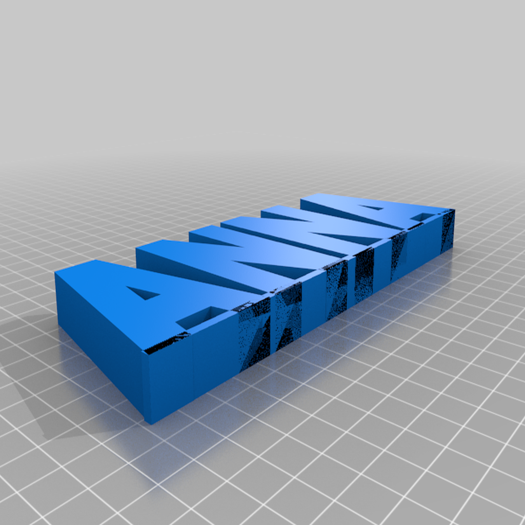 Free STL file 3D Printed Name Desktop Display with RGB Lights・Object to ...