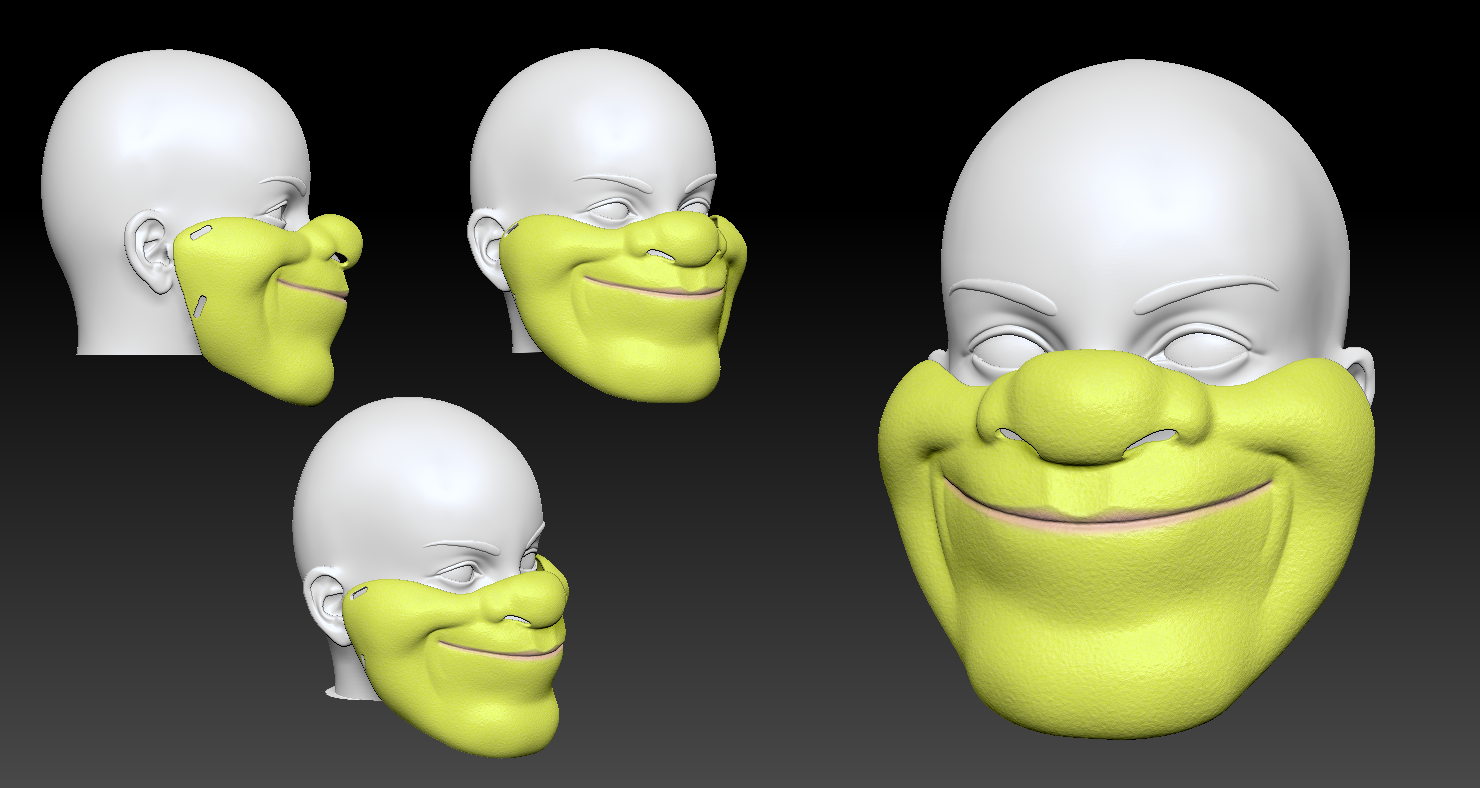 STL file Shrekk Mask・3D printing template to download・Cults