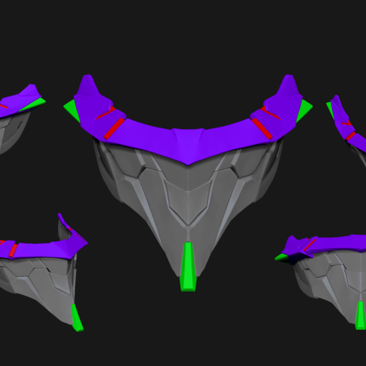 Download STL file UNIT 01 Custom Mask Fan Art • 3D print model ・ Cults