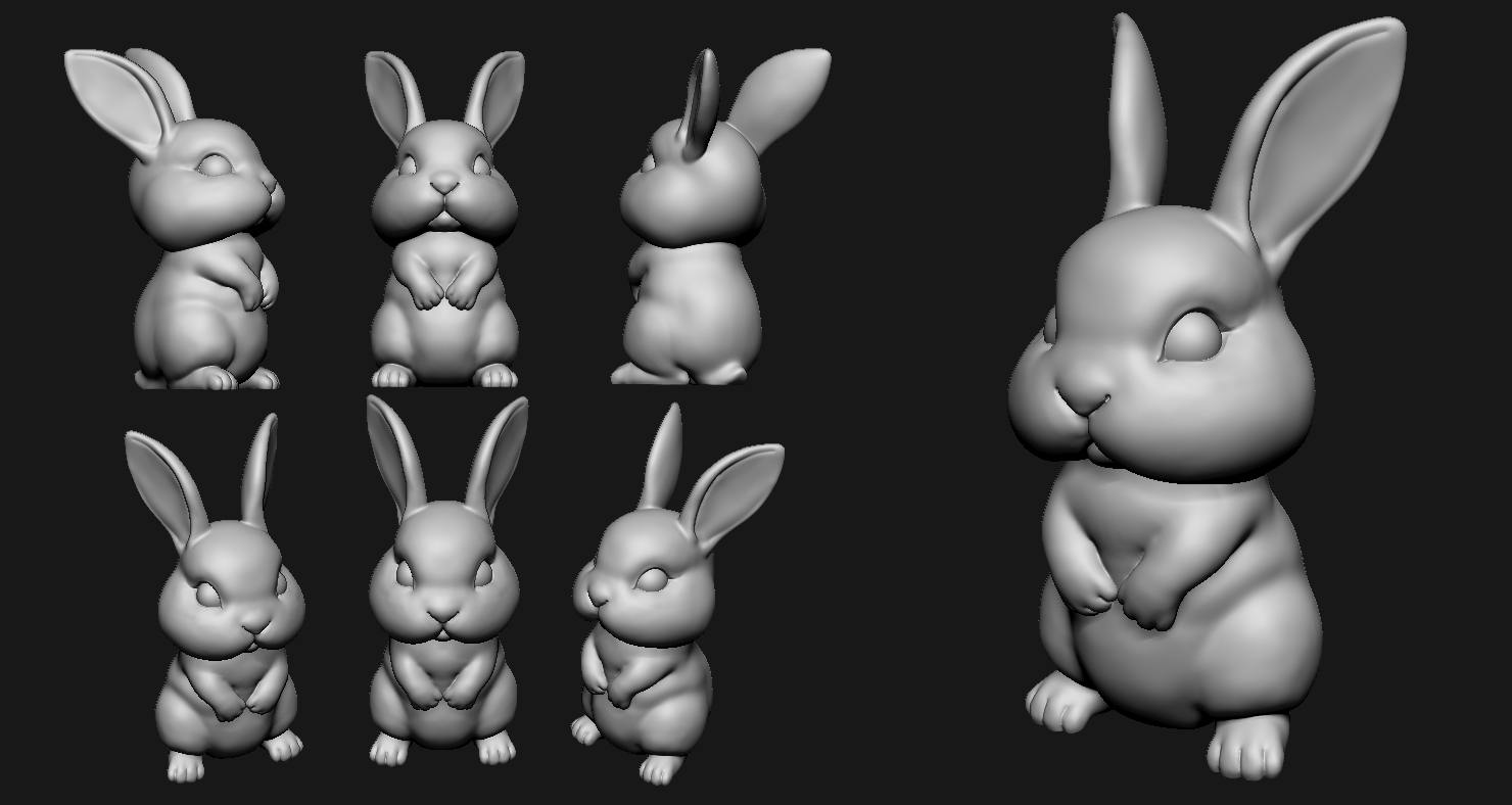 STL file Cute Rabbit・3D printing idea to download・Cults