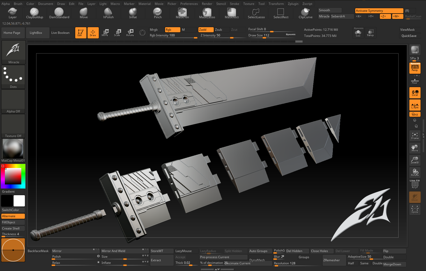 STL file Buster Sword Scale 1/1 🗡️・3D printable model to download・Cults