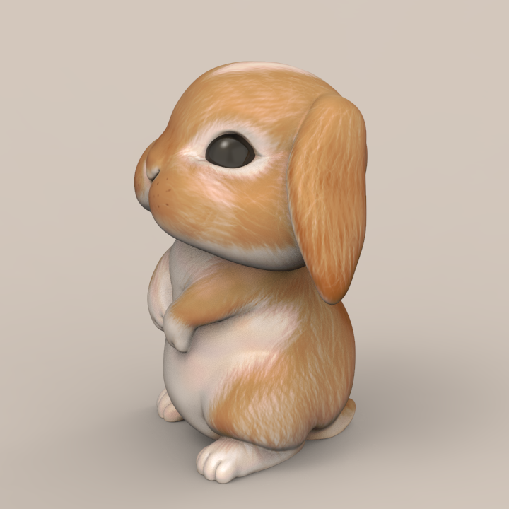 STL file Cute Rabbit Droopy Ears STL 🐇・3D print model to download・Cults