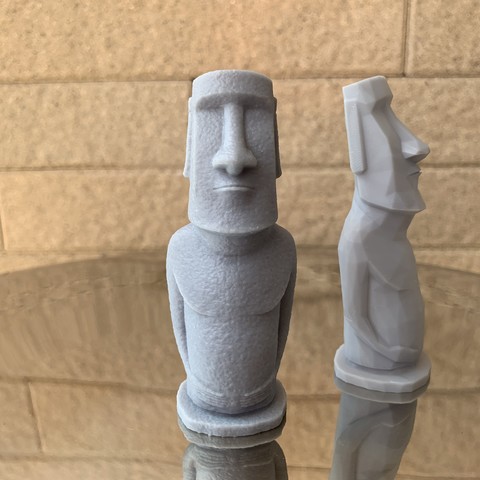 3D printed Moai statue - Easter Island 3D print model • made with ...