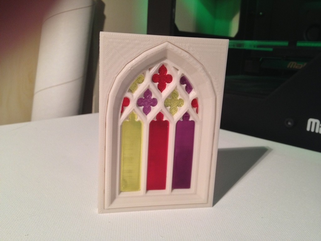 Free STL file Gothic Stained Glass Window・Object to download and to 3D ...