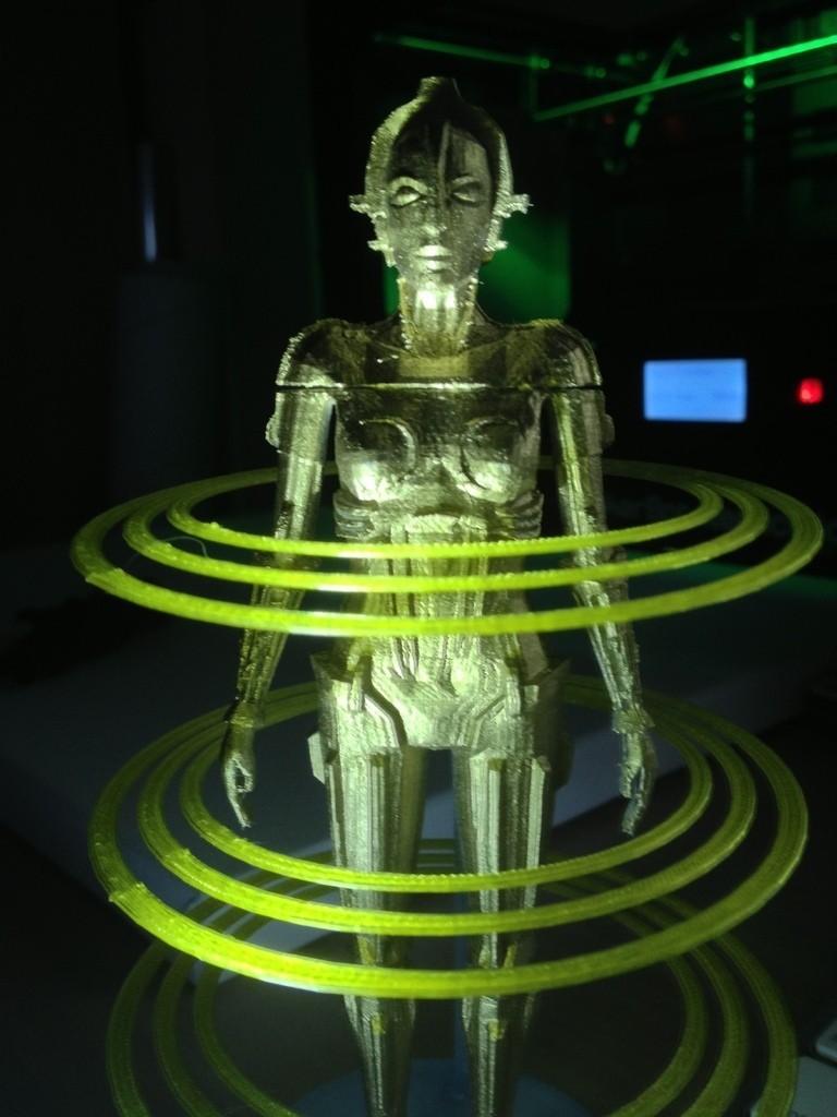 Free STL file Metropolis Robot (Maria) with Rings 🤖・Template to ...