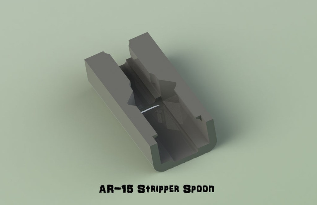 Free STL file AR-15 Magazine Loading Spoon 🥄・3D printer model to ...