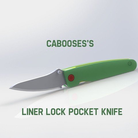 Download free 3D printer model Liner Lock Pocket Knife ・ Cults