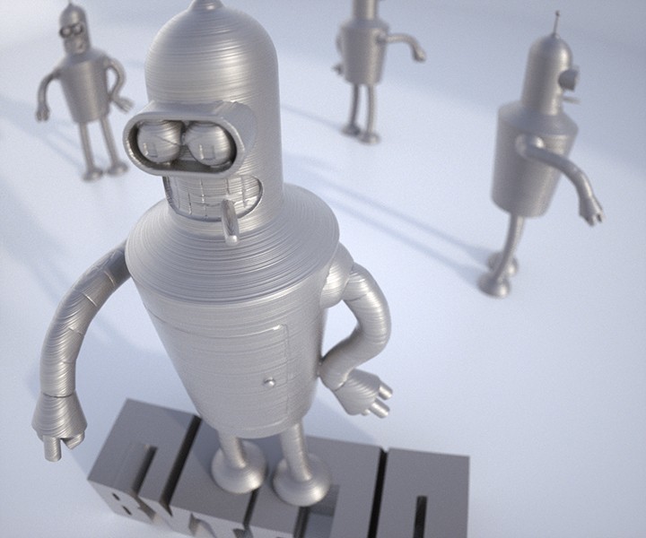 Free STL file Bender Bending Rodríguez・3D printing idea to download・Cults