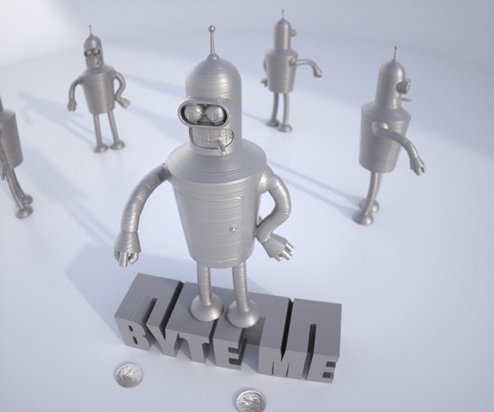 Free STL file Bender Bending Rodríguez・3D printing idea to download・Cults