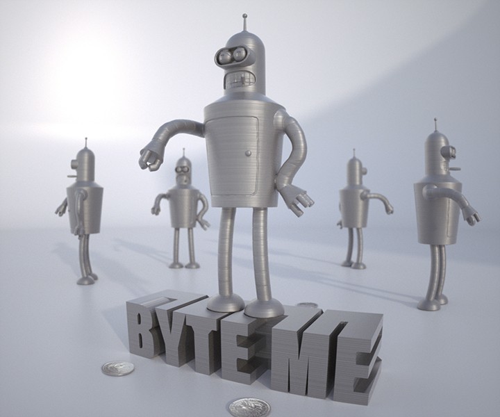 Free STL file Bender Bending Rodríguez・3D printing idea to download・Cults