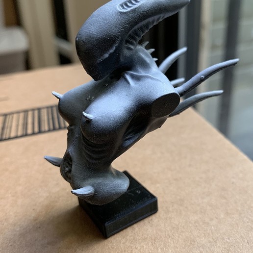 Download 3D printer designs Alien Xenomorph Bust ・ Cults