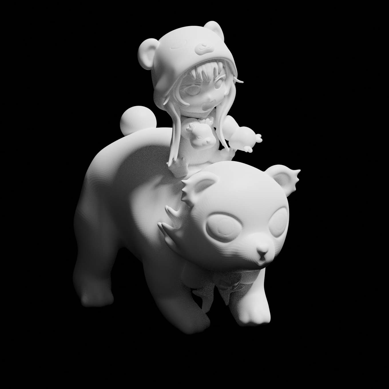 STL file Yuna, Kuma Kuma Kuma Bear・3D printer design to download・Cults