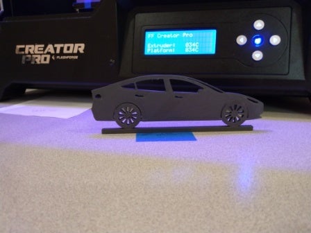 Free STL file Tesla Model 3 Silhouette・3D printer model to download・Cults