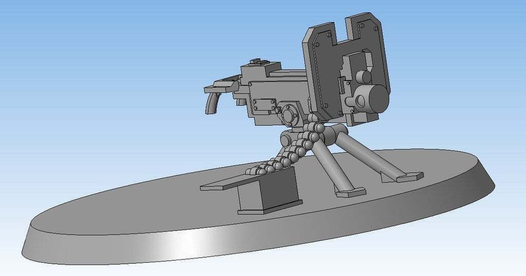 Free STL file Heavy bolter (Heavy weapon team) 🔫・3D printer design to ...