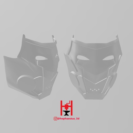 Download STL file Red Hood Mask from DC's Future State • 3D print ...