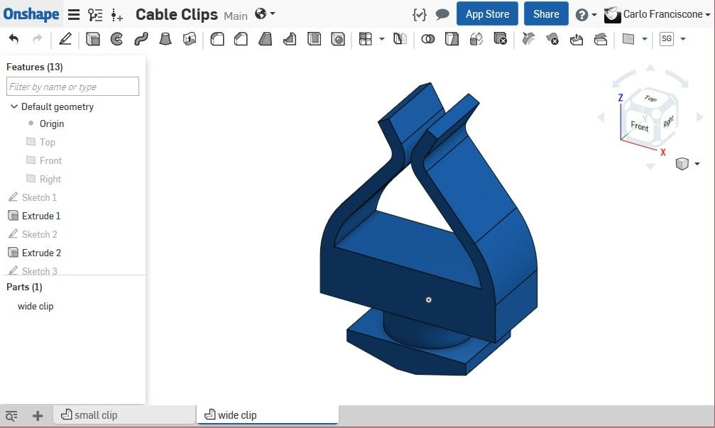 Free STL file CABLE CLIPS 🔌・3D printable model to download・Cults