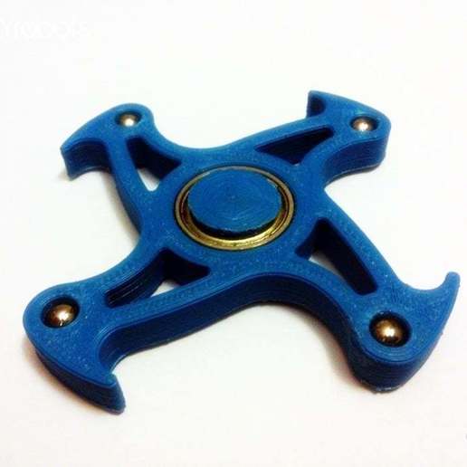 Download free STL file QUAD-SPINNER fidget • 3D printer design ・ Cults
