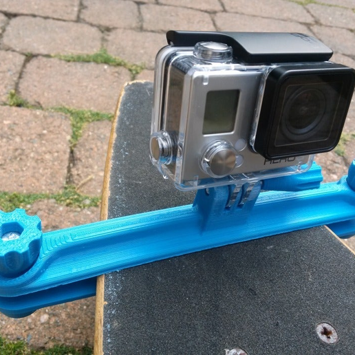 Download free 3D printing models Longboard clamp for GoPro camera ・ Cults