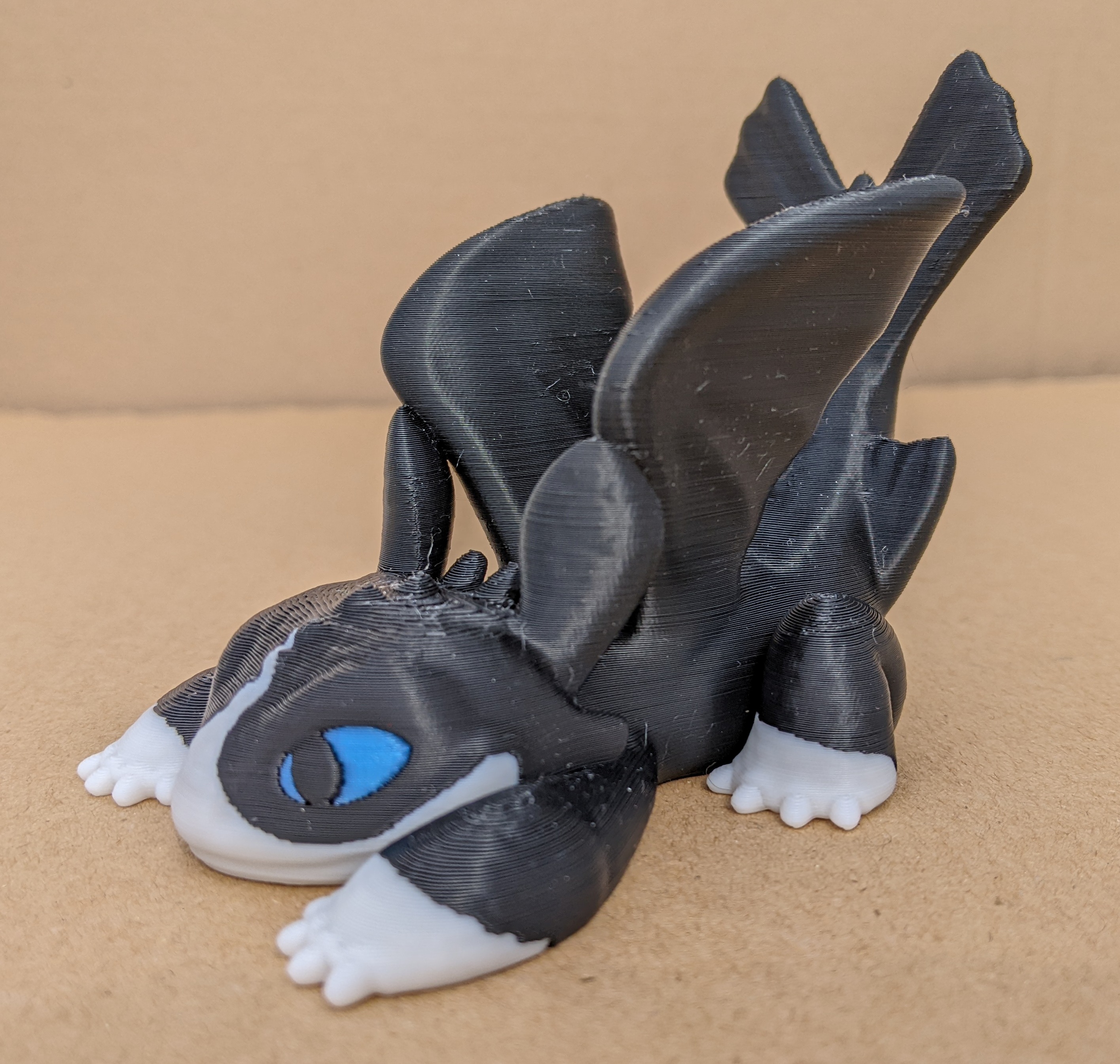 3D printed Toothless (Easy print no support) • made with Prusa MMU2S・Cults